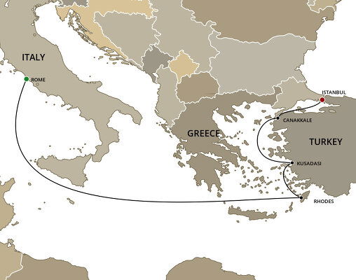 Cruises from Rome to Istanbul - 2025-2027 Seasons