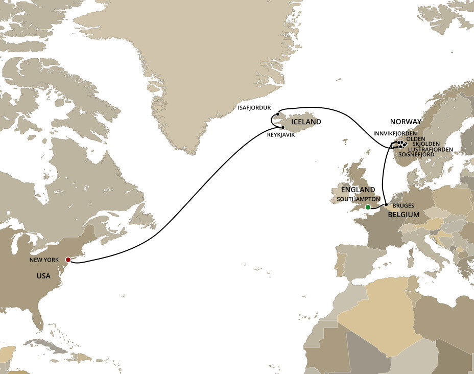 Transatlantic Crossing, Norway And Iceland - Cunard (14 Night Cruise ...