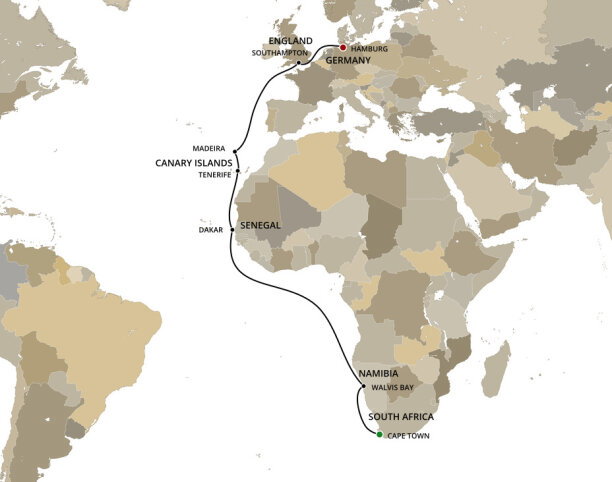 Cruises starting in Cape Town | 2026-2029 | Global Journeys