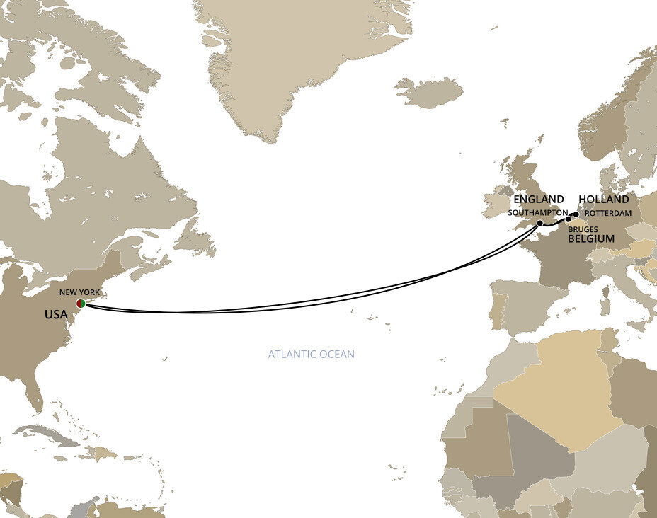 Roundtrip Transatlantic Crossing - Cunard (19 Night Roundtrip Cruise ...