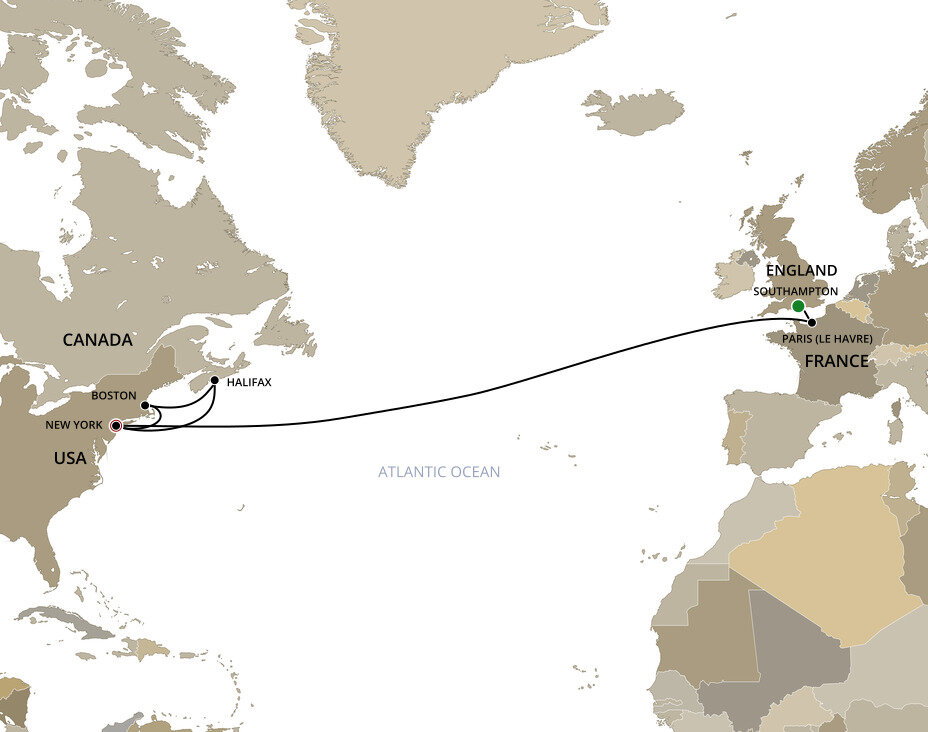 Transatlantic Crossing, New England, and Canada - Cunard (15 Night ...