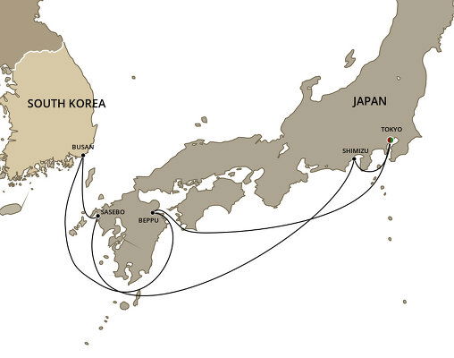 Japan Cruises - Cunard - 2024 & 2025 Seasons