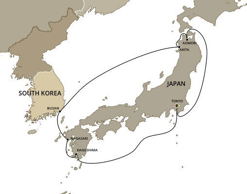 Japan Cruises - Cunard - 2023-2025 Seasons