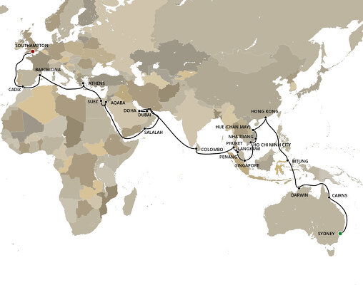 Queen Mary 2 - 198 Cruises - Cunard