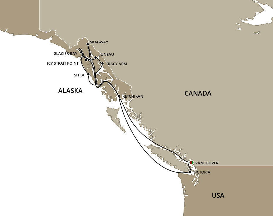 Alaska - Cunard (11 Night Roundtrip Cruise from Vancouver)