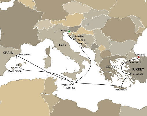 Cruises from Italy to Turkey - 2025-2027 Seasons