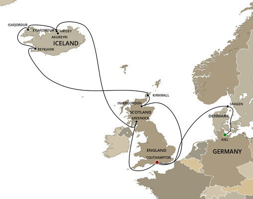 Cruises from Germany to England - 2023 & 2024 Seasons