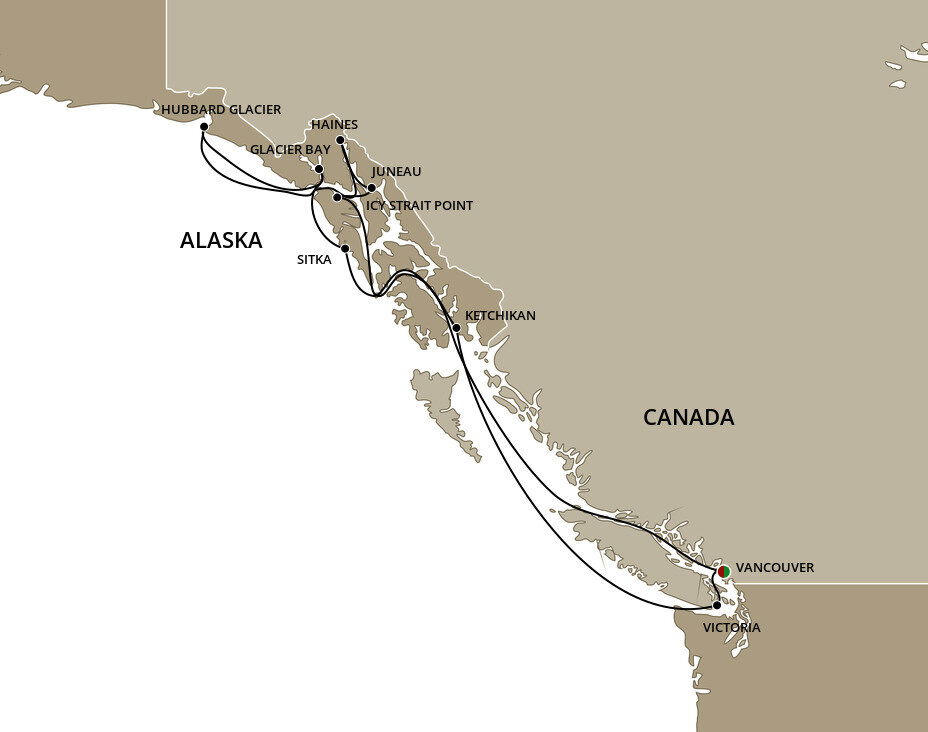 Alaska - Cunard (11 Night Roundtrip Cruise from Vancouver)