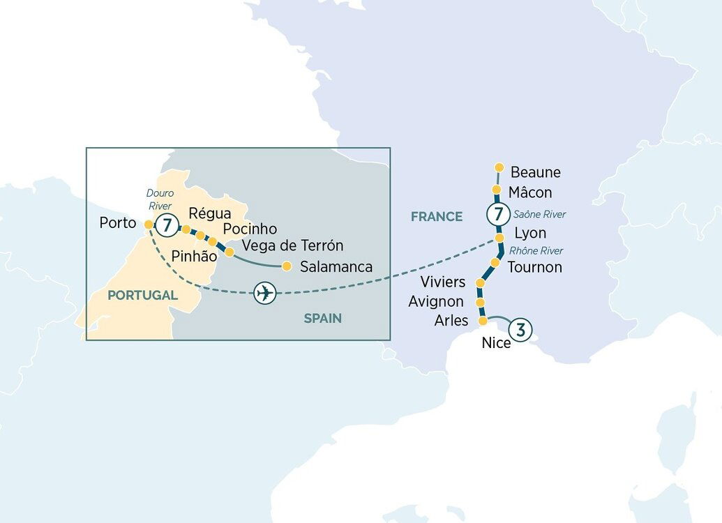 Discover the Rivers of France & Portugal & Nice - Emerald Cruises (17 ...