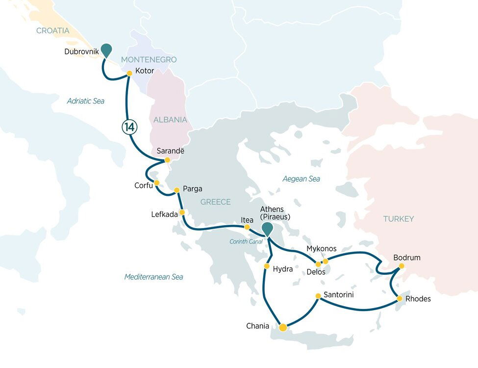 Discover Coastal Classics - Emerald Cruises (14 Night Cruise from ...