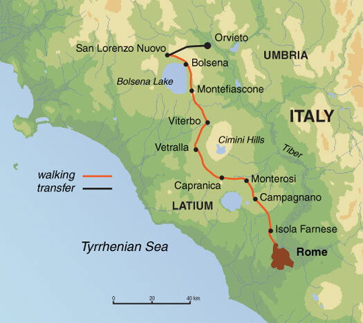 The Via Francigena Way from Orvieto to Rome - Exodus (10 Days From ...