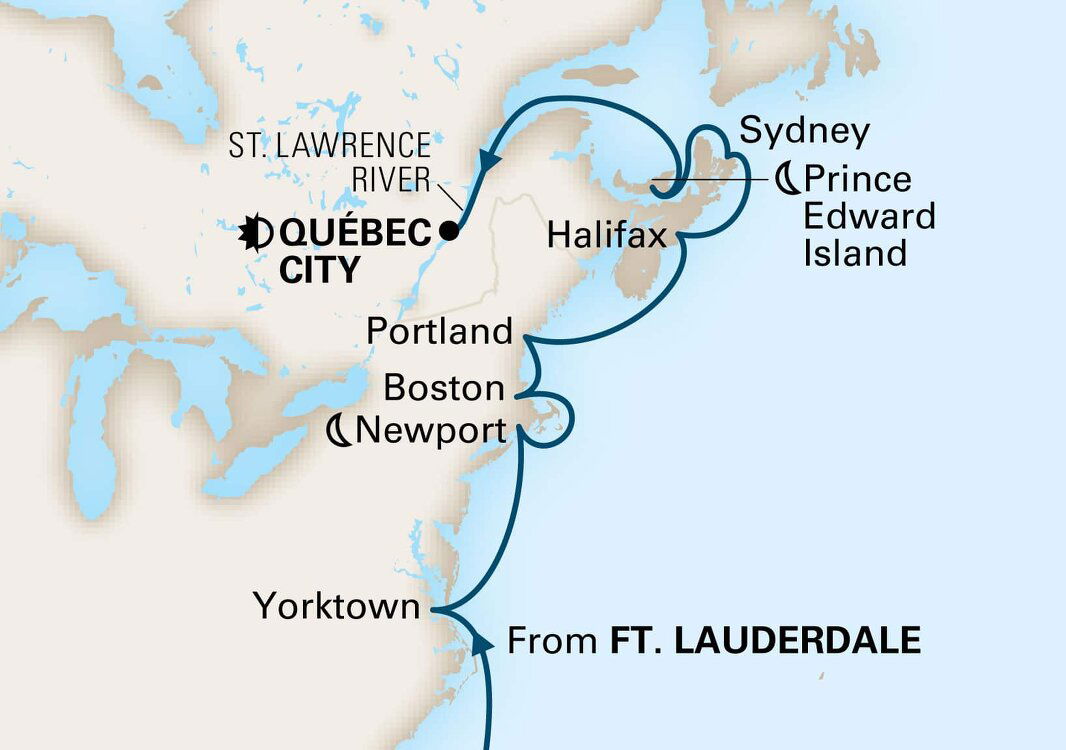 Atlantic Seaboard & Colonial New England: Quebec City - Holland America ...
