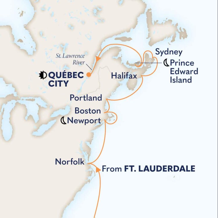 Atlantic Seaboard & Colonial New England: Quebec City - Holland America ...