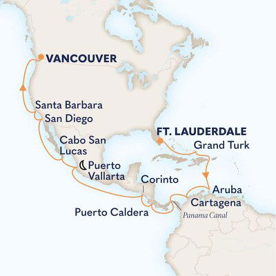 Cruises from Fort Lauderdale to Vancouver - 2025 & 2026 Seasons