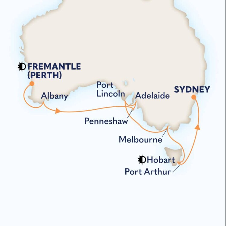 Australian Southern Circumnavigation - Holland America (14 Night Cruise ...