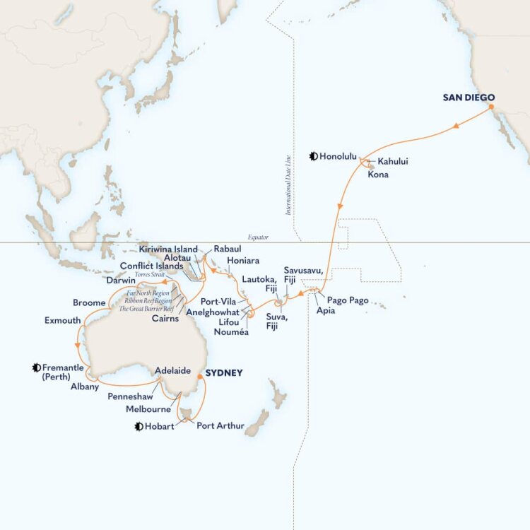 Grand Australia & New Zealand - Holland America (61 Night Cruise from ...