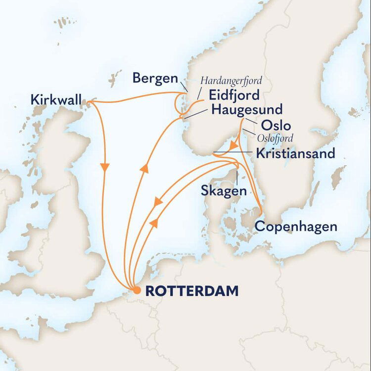 Norwegian Fjords With Copenhagen And Scotland - Holland America (14 Night Roundtrip Cruise from ...