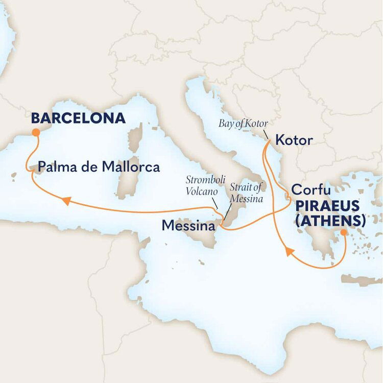 Mediterranean Splendor: Corfu, Sicily & Spain - Holland America (7 ...