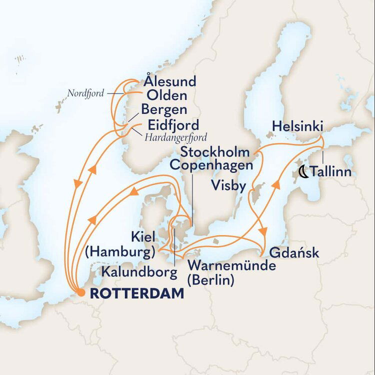 Norwegian Fjords & Baltics Collectors' Voyage - Holland America (21 Night Roundtrip Cruise from ...
