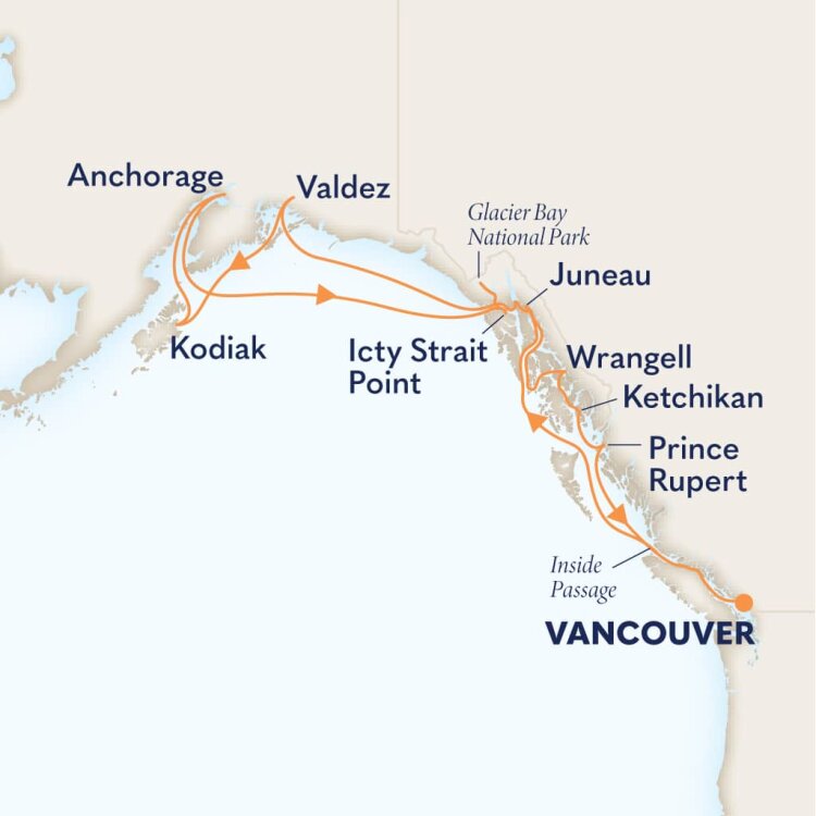 Great Alaska Explorer - Holland America (14 Night Roundtrip Cruise from ...