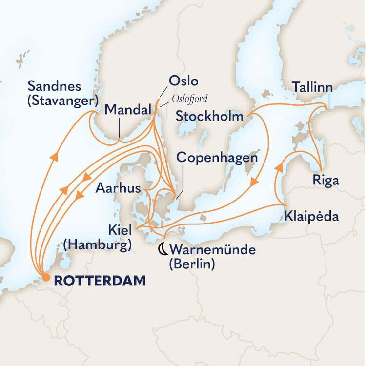 Fjords & Capitals: Copenhagen Lithuania & Latvia - Holland America (21 Night Roundtrip Cruise ...