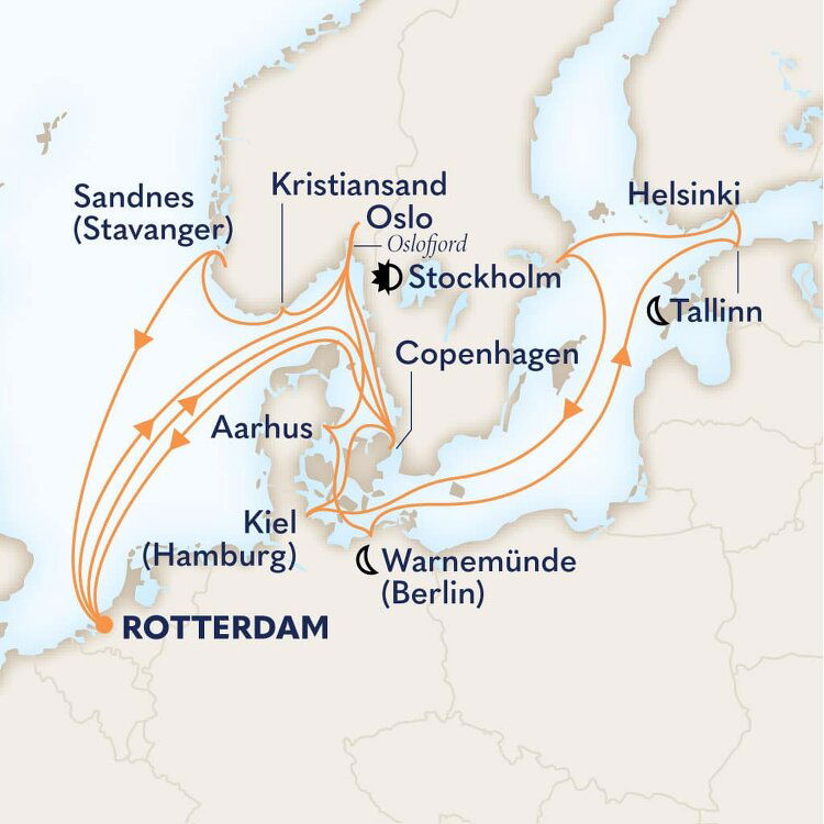 Fjords & Capitals: Copenhagen & Stockholm Overnight - Holland America (21 Night Roundtrip Cruise ...