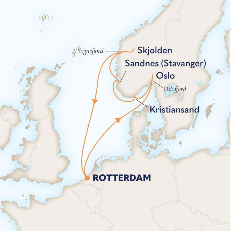 Norwegian Fjords & Sognefjord With History Channel - Holland America (7 Night Roundtrip Cruise ...
