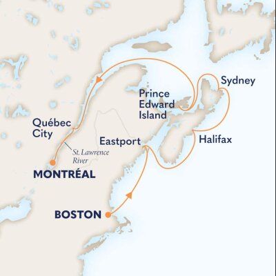 Cruises from Boston to Montreal - 2025-2027 Seasons