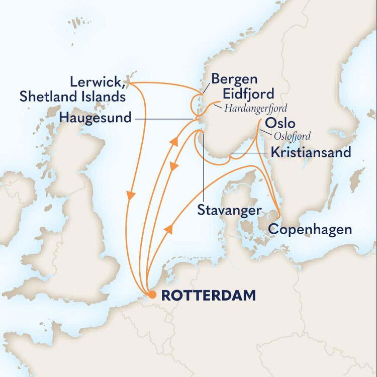 Norwegian Fjords With Scotland & Copenhagen - Holland America (14 Night Roundtrip Cruise from ...