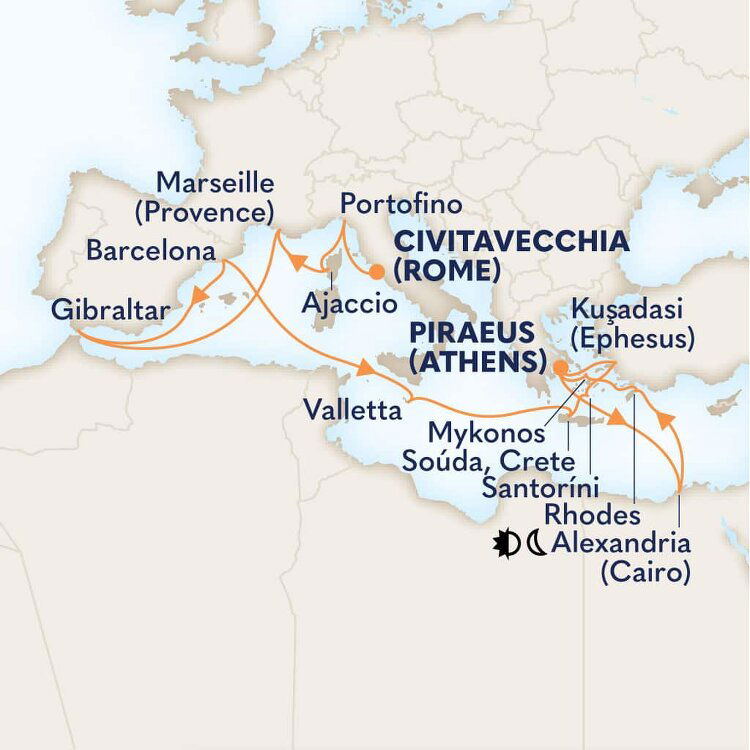 Malta, Cairo & Greek Isles With History Channel - Holland America (21 ...