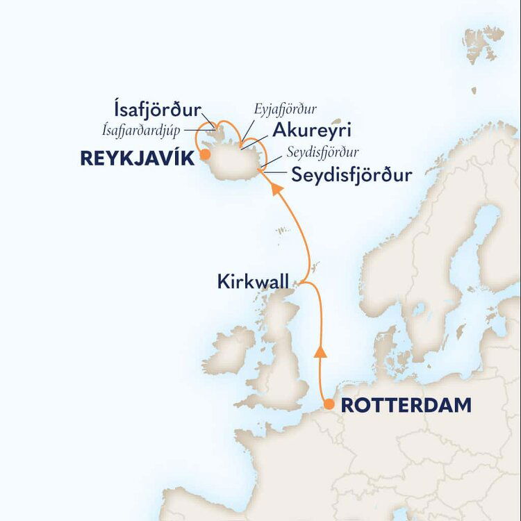 Icelandic Fjords & Orkney Islands - Holland America (7 Night Cruise ...