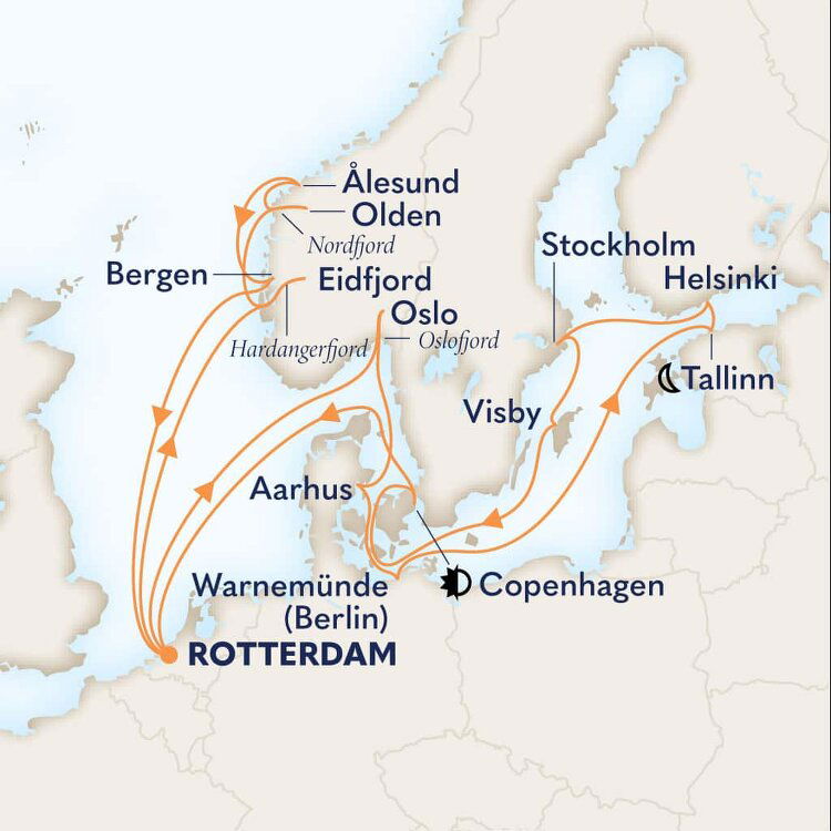 Scandinavian Capitals & Fjords With History Channel - Holland America (21 Night Roundtrip Cruise ...
