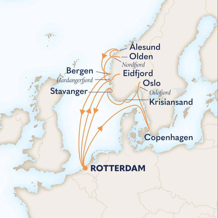 Norwegian Fjords & Copenhagen With History Channel - Holland America (14 Night Roundtrip Cruise ...