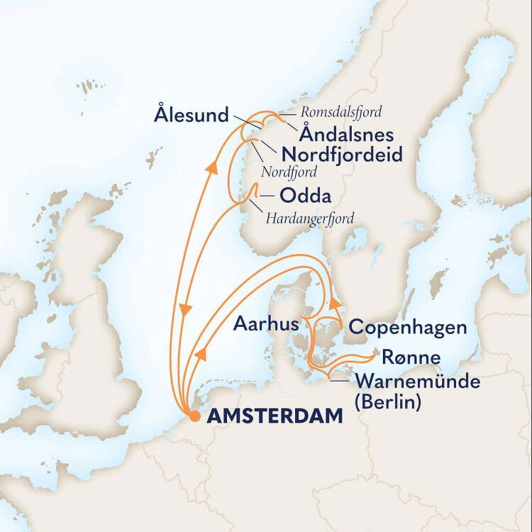 Norway Fjords & Baltic Capitals With History Channel - Holland America (14 Night Roundtrip ...