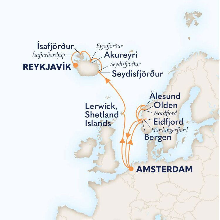 Fjords Of Norway & Iceland With History Channel - Holland America (14 Night Cruise from ...