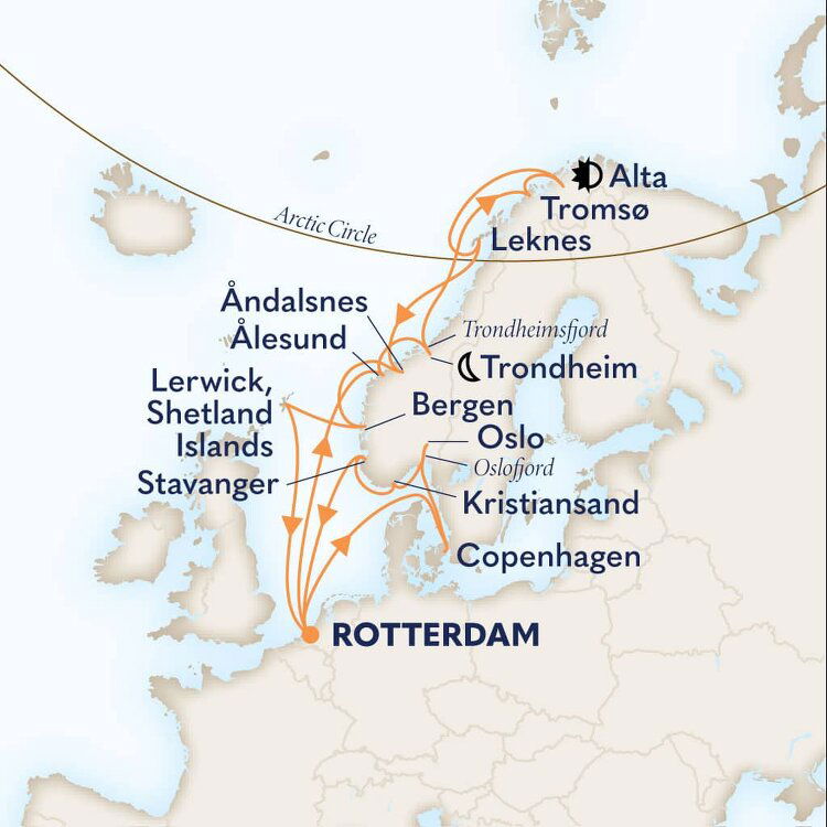 Norway Fjords & Northern Lights With History Channel - Holland America (21 Night Roundtrip ...