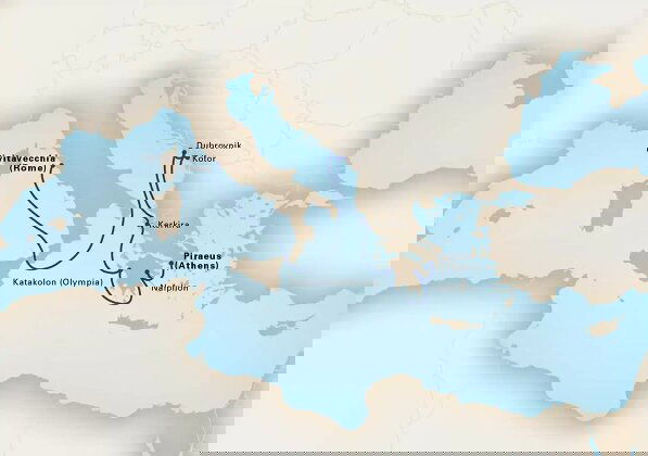Cruises from Rome to Athens | 2021 & 2022 Seasons