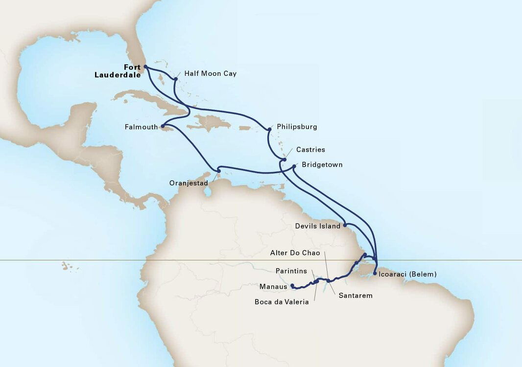 Amazon Explorer - Holland America (28 Night Roundtrip Cruise from Fort ...