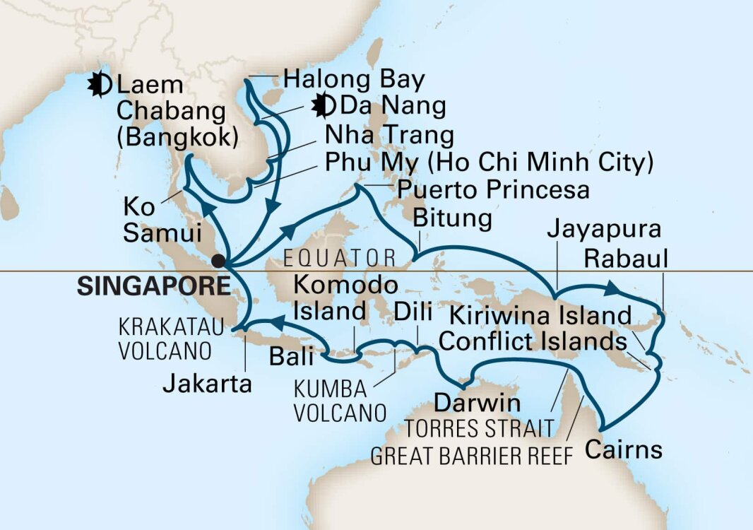Far East Holiday & Coral Triangle Collector - Holland America (42 Night ...