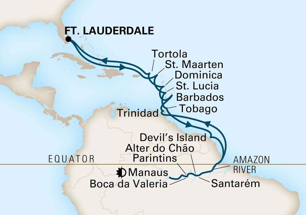 Amazon Explorer - Holland America (28 Night Roundtrip Cruise from Fort Lauderdale)
