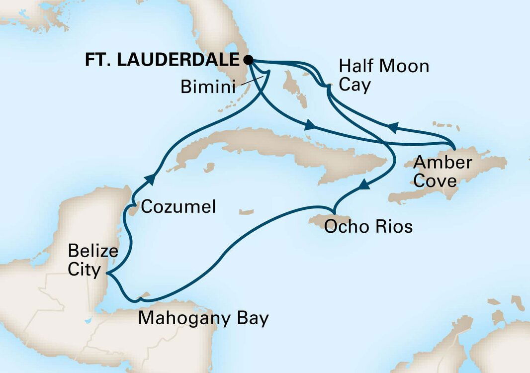 Western Caribbean Explorer / Tropical - Holland America (15 Night ...