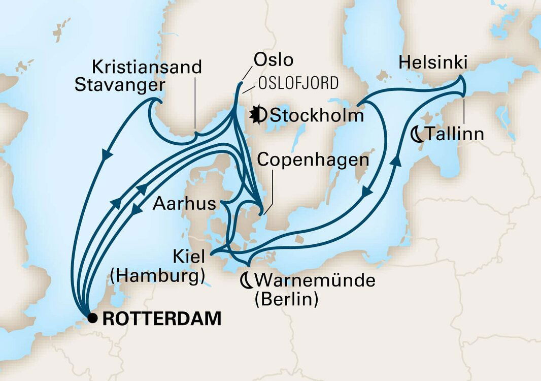 Fjords & Capitals: Copenhagen & Stockholm Overnight - Holland America (21 Night Roundtrip Cruise ...