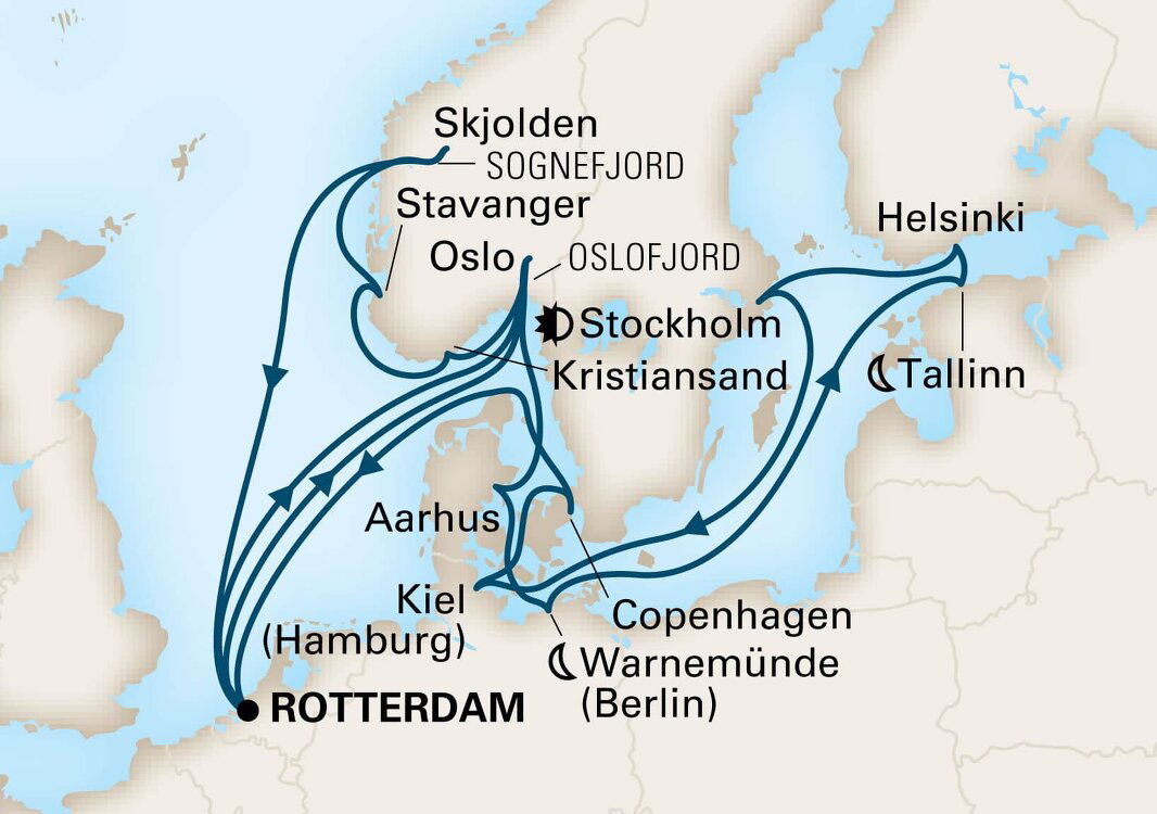Capitals & Fjords: Stockholm Overnight & Sognefjord - Holland America (21 Night Roundtrip Cruise ...