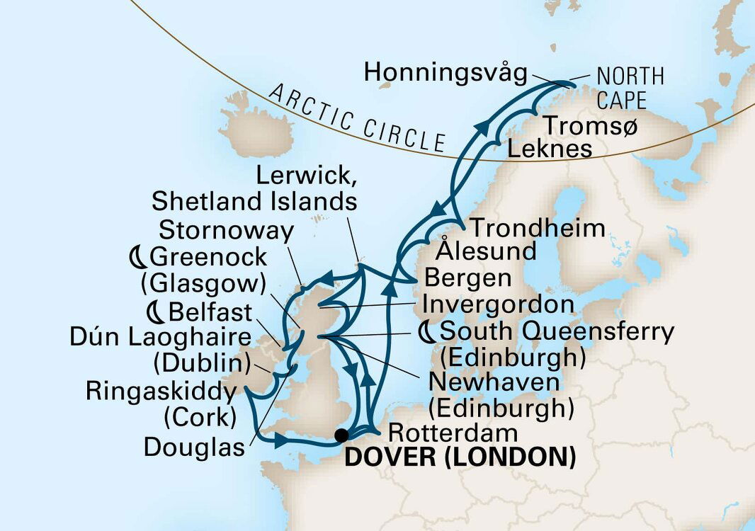 British Isles & Arctic Circle: Belfast & Edinburgh - Holland America ...