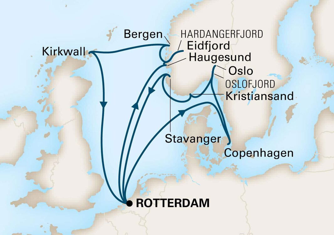 Norwegian Fjords With Scotland And Copenhagen - Holland America (14 ...
