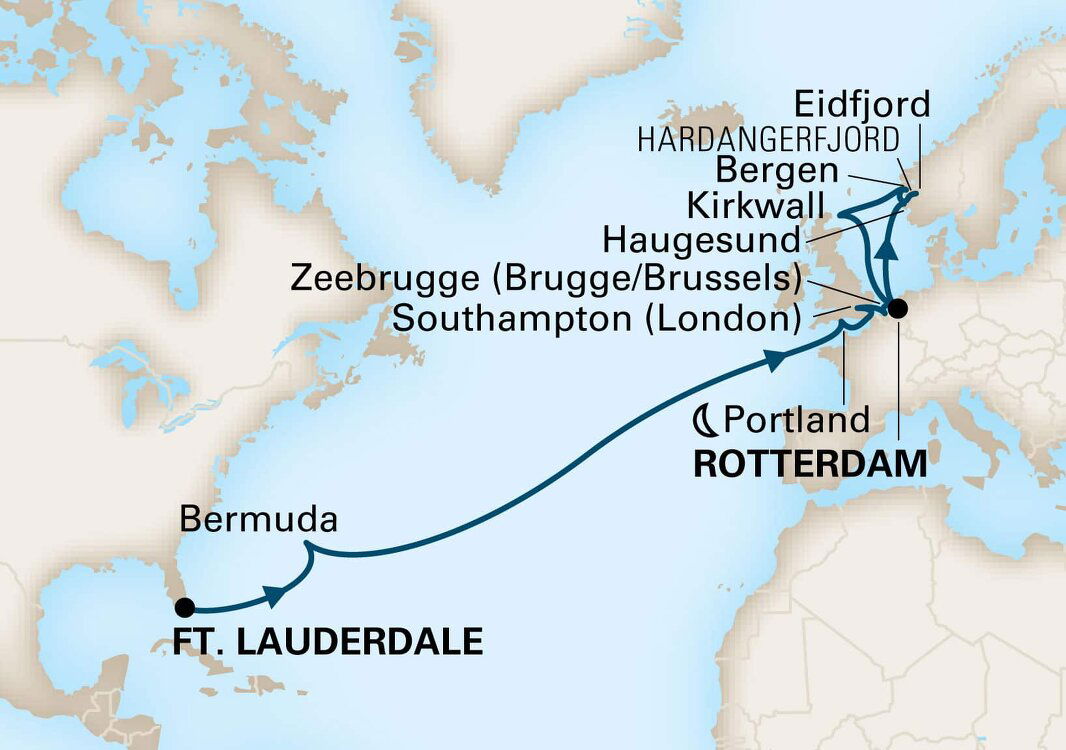 Norwegian Fjords Crossing: Scotland, London & Brugge - Holland America (21 Night Cruise from ...