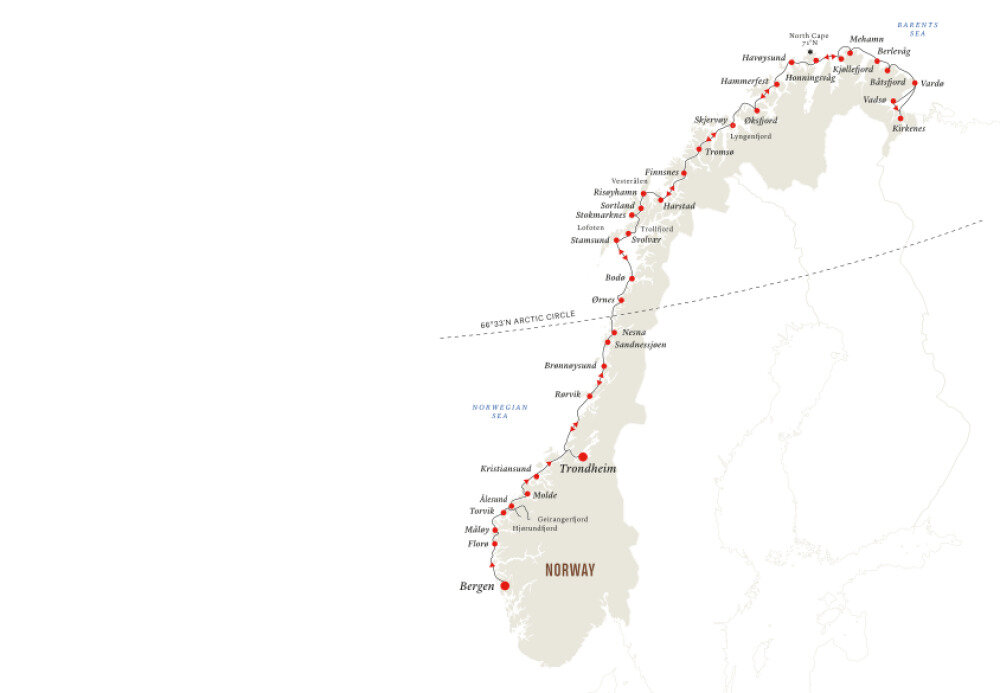 The Voyage Of Discovery - Hurtigruten (10 Night Cruise from Bergen to ...