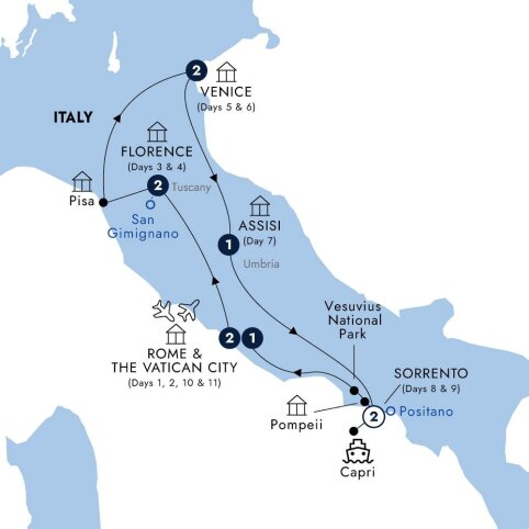 Italy Coach Tours - 2025-2027 Seasons