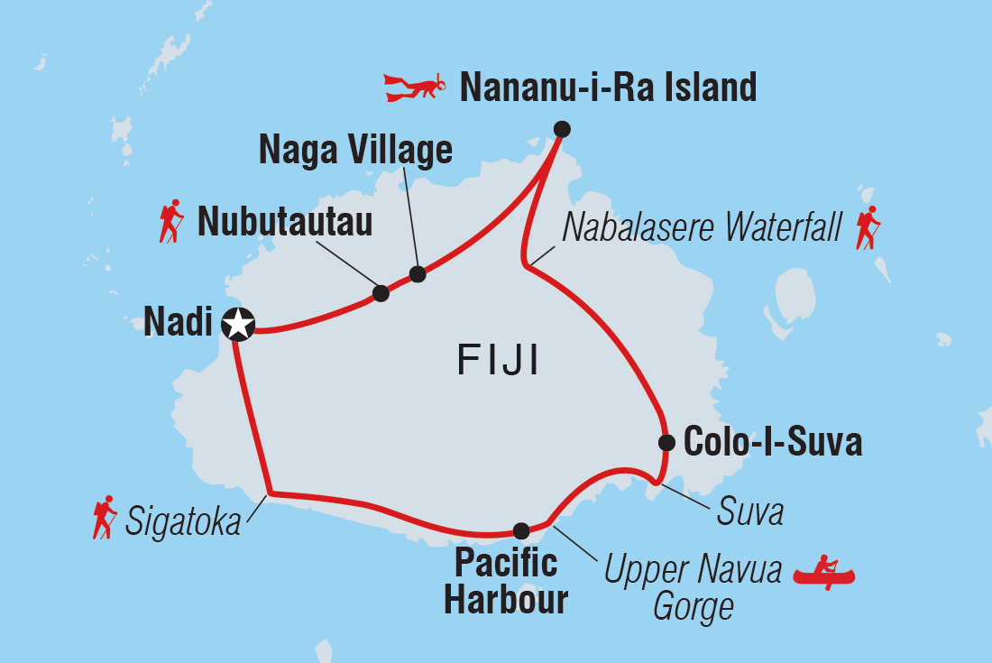 Fiji: Hike, Raft & Snorkel - Intrepid (8 Days From Nadi to Nadi)