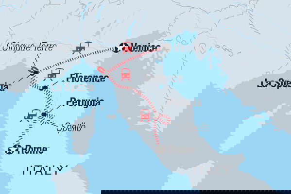 Tours from Venice to Rome - 2025-2027 Seasons